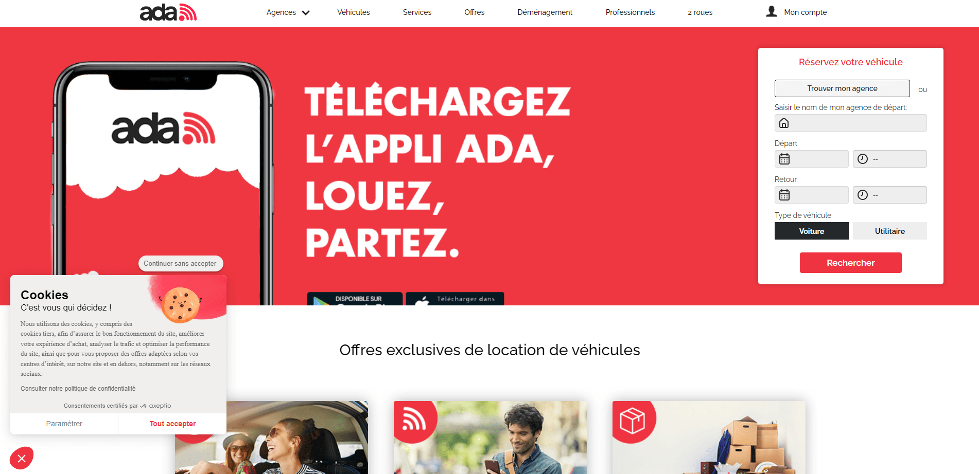 Top 3 meilleurs site de location de véhicule utilitaire aller simple