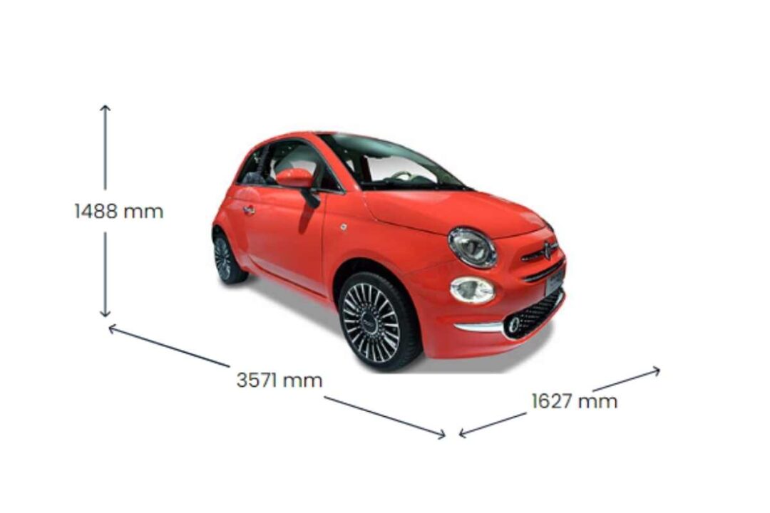 Dimensions de la Fiat 500 : mesures et capacité du coffre [2025]