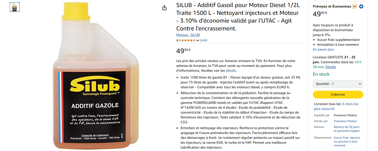 Quel est le meilleur additif pour moteur diesel ? [2026 ]