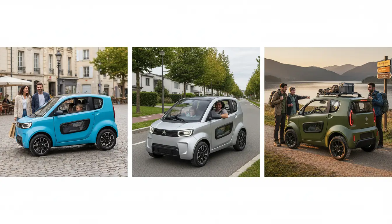 Quelle voiture sans permis 4 places choisir en 2026